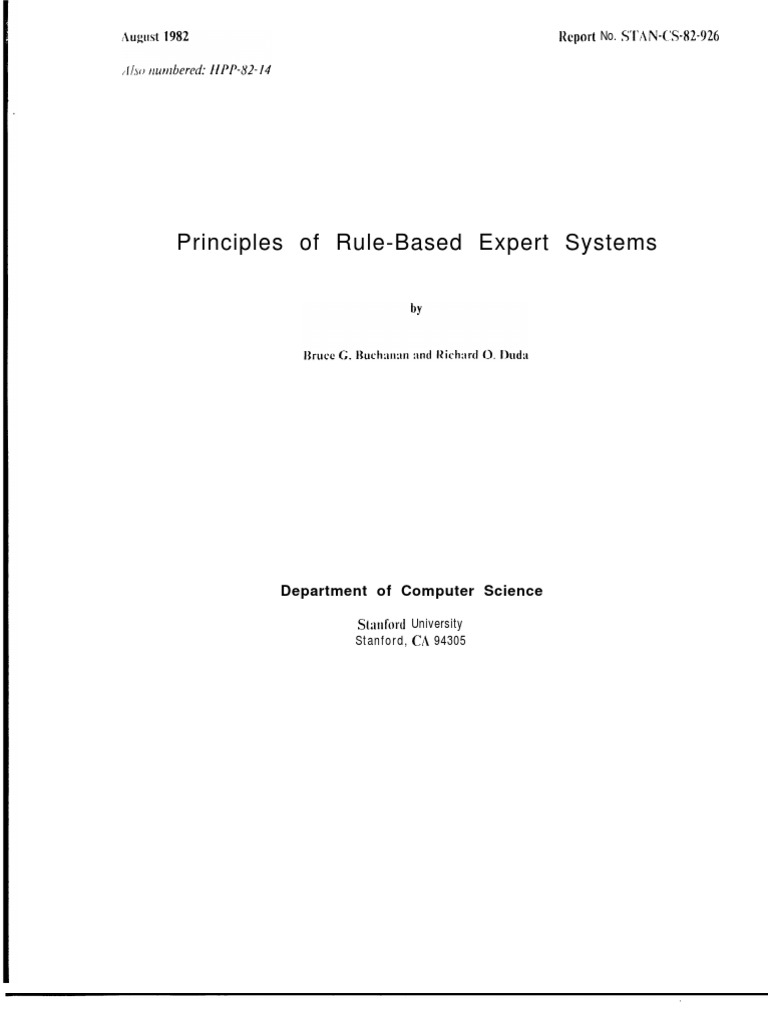 Rule Based Expert Systems | PDF | Artificial Intelligence ...