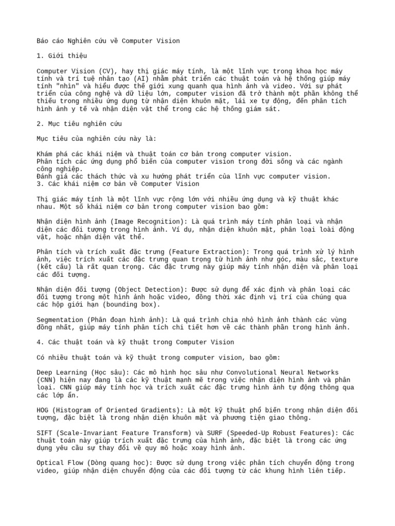 Computer Vision | PDF