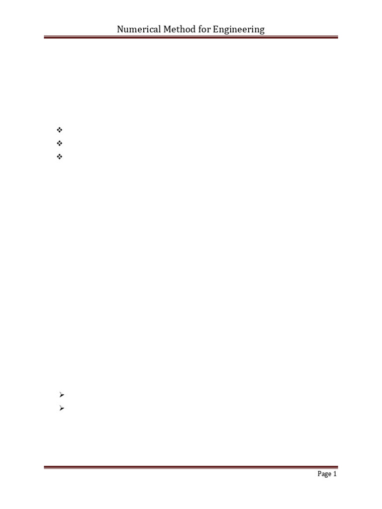 Module for Numerical I | PDF | Numerical Analysis | Mathematics