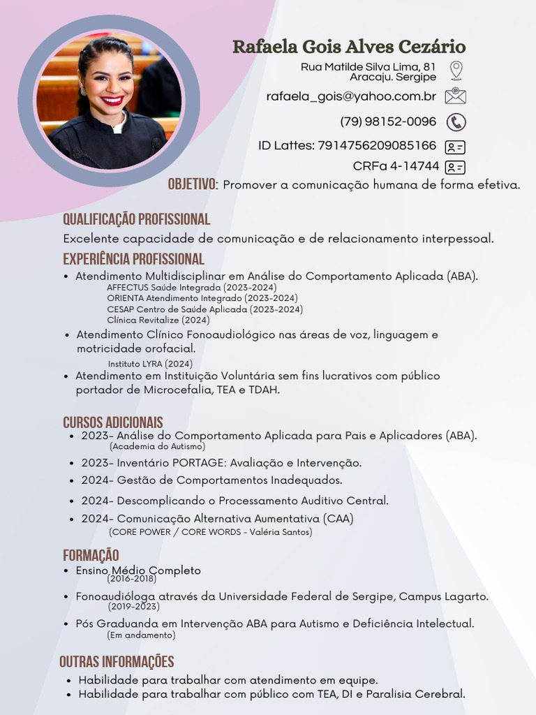 Fonoaudióloga Rafaela Gois PDF | PDF