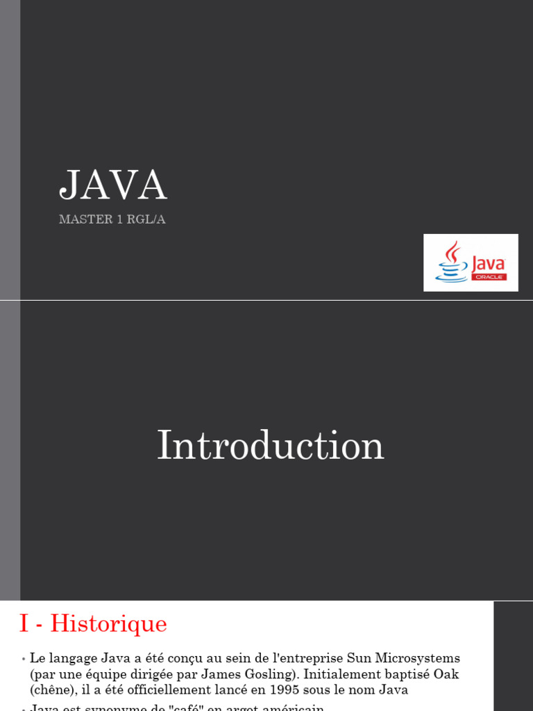 JAVA-v2 | PDF | Java (Langage de programmation) | Java (technique)