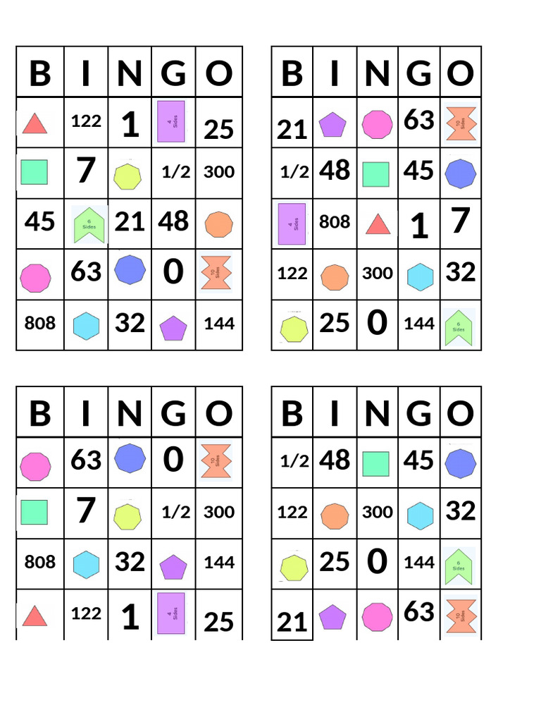 Bingo Game Number Sequence | PDF