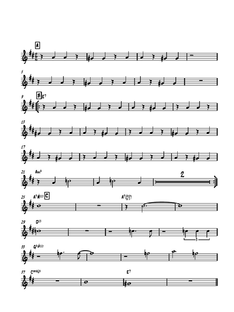 Caravan - Tenor Saxophone | PDF