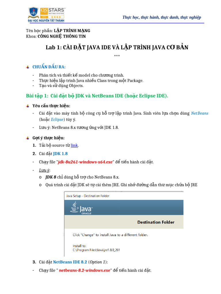 Lab 1-Lap Trinh Java Co Ban | PDF