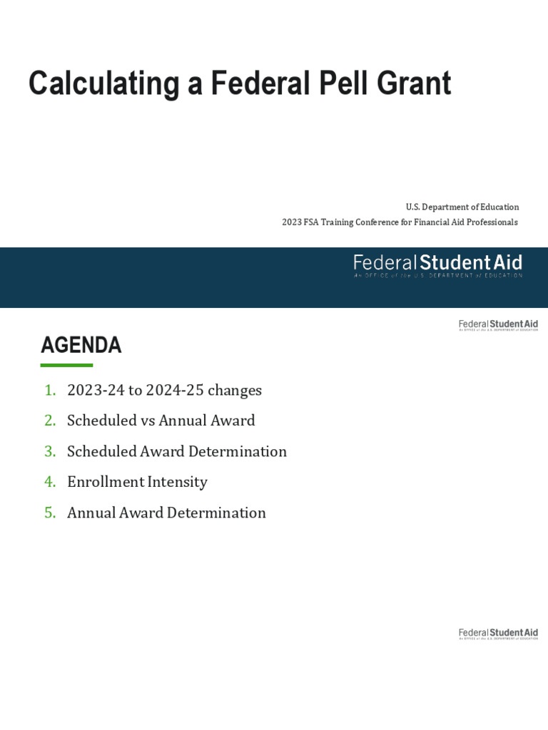 BO15. Calculating a Federal Pell Grant | PDF | Higher Education