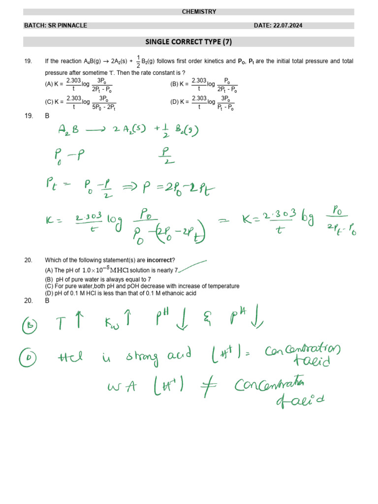 CHE QP PAP-2 ADV P2 - 15 (CNY) SET-A Phase 5 | PDF | Acid | Crystal ...