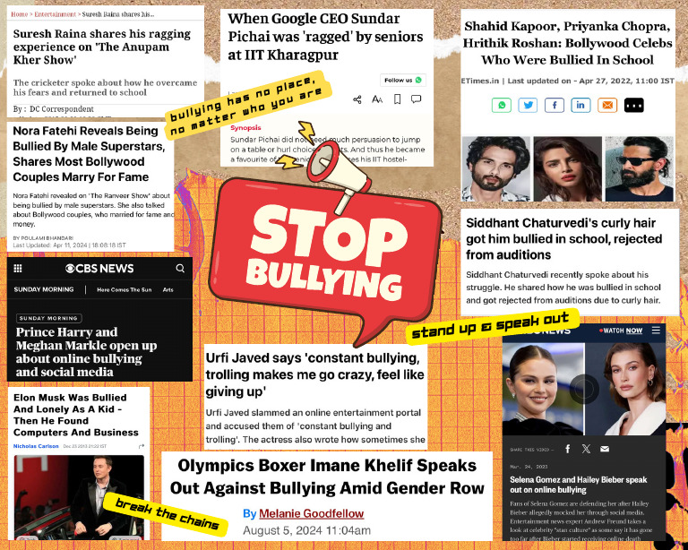 Black and White Illustrative Anti-Bullying Comic Strip PDF | PDF