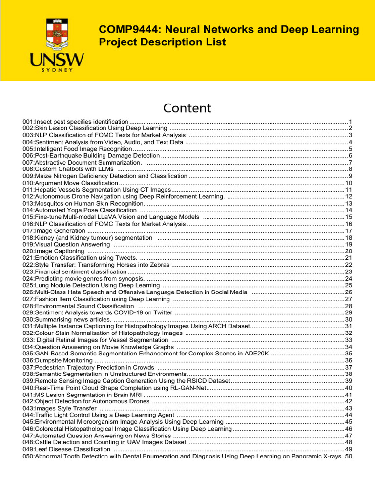 Deep Learning Applications Overview | PDF | Deep Learning | Computer Vision
