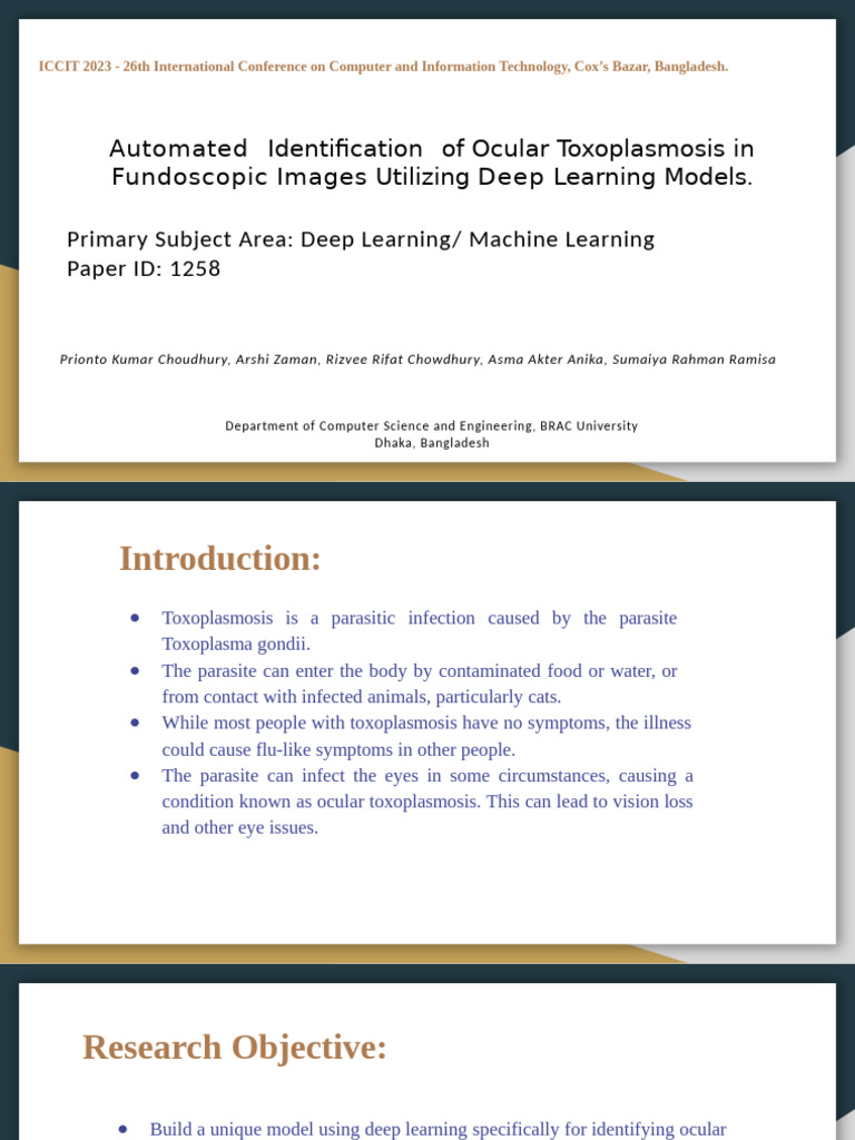 Deep Learning for Ocular Toxoplasmosis Detection | PDF | Deep Learning ...