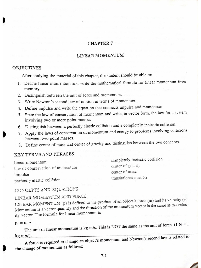 PhysE_Linear-Momentum | PDF