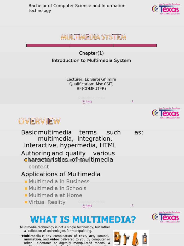 Intro to Interactive Multimedia Systems | PDF | Multimedia | Computing