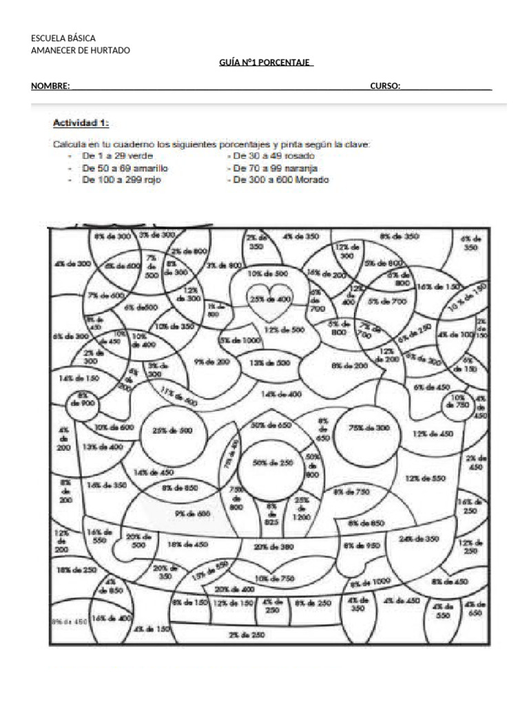 7mo Básico Porcentaje 2023 | PDF