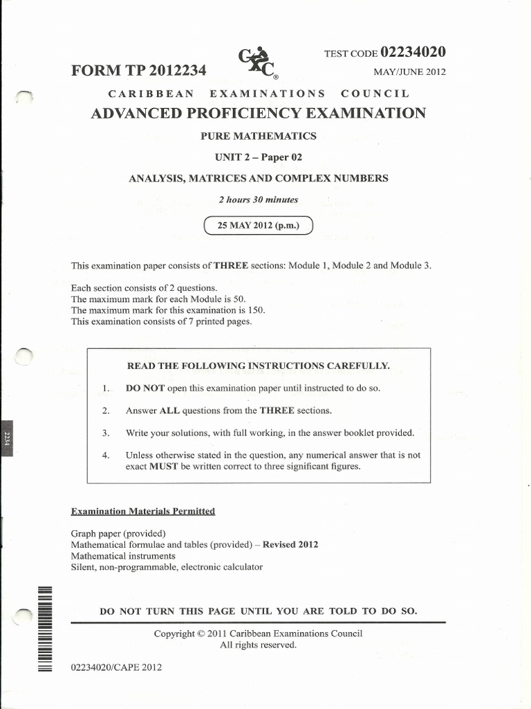 Pure Maths Unit 2 | PDF | Mathematics | Mathematical Objects