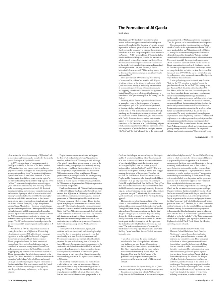 Understanding Al Qaeda's Formation | PDF | Al Qaeda | World Politics