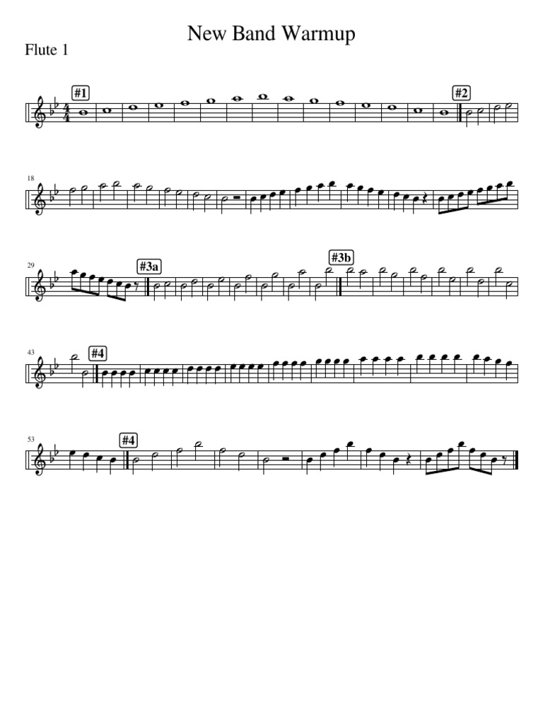 New Band Warmup-Flute 1 | PDF