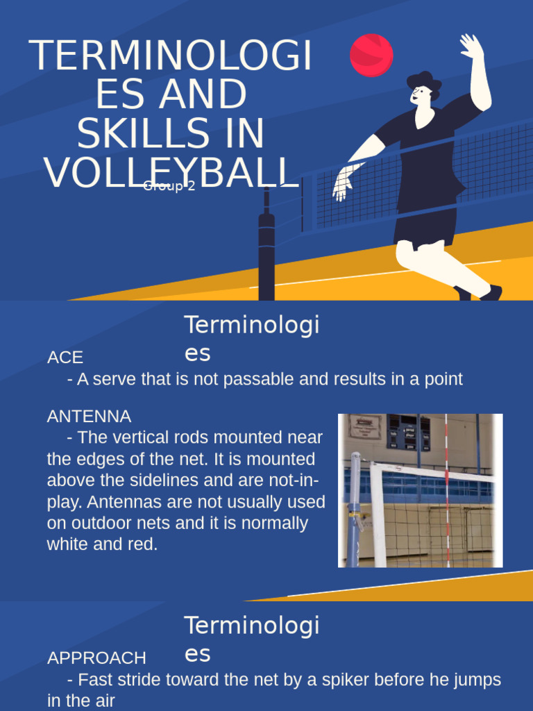 Volleyball Terminology and Skills Guide | PDF | Volleyball | Sports ...