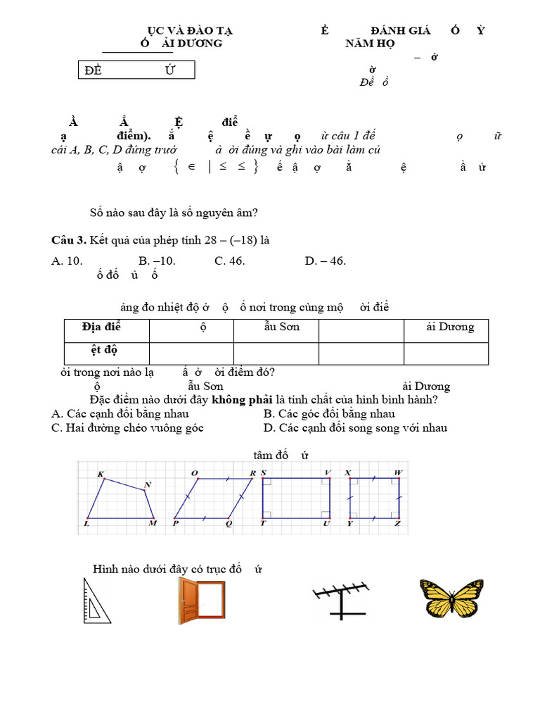 HDC - ĐỀ KT - TOAN 6 - CKI - 2024-2025 | PDF