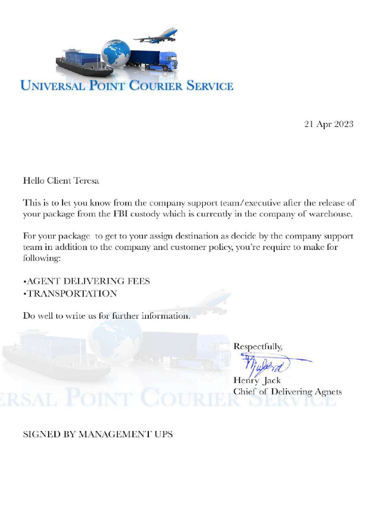 Courier Letter | PDF