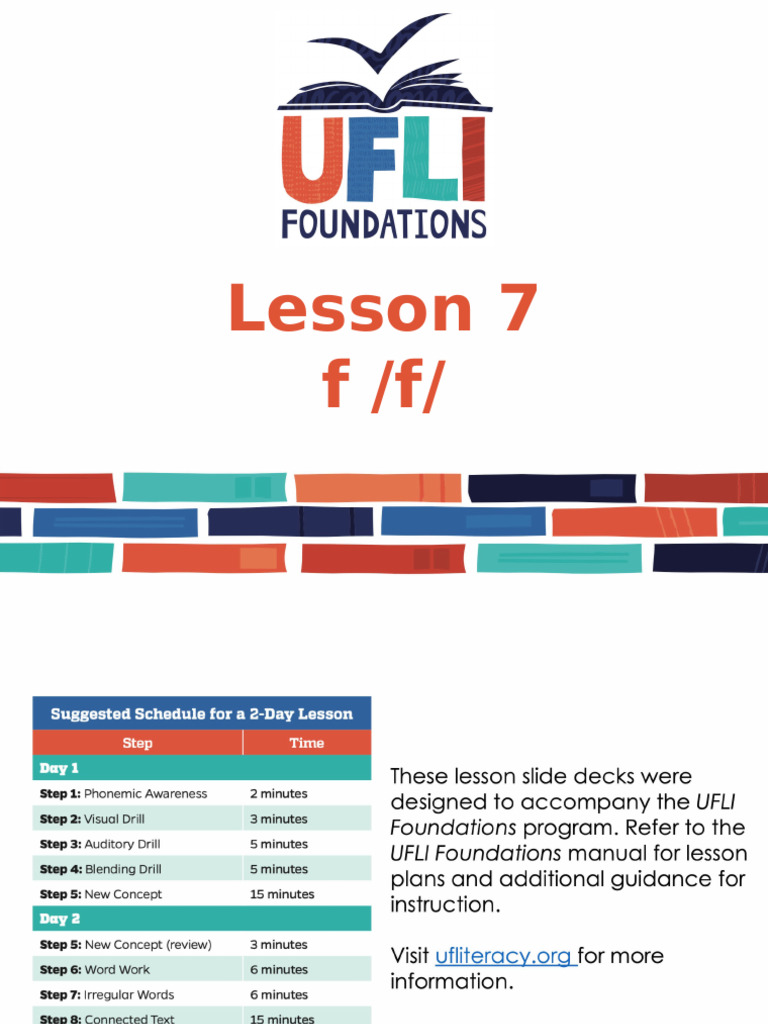 UFLI Lesson 7: Reading Concepts | PDF