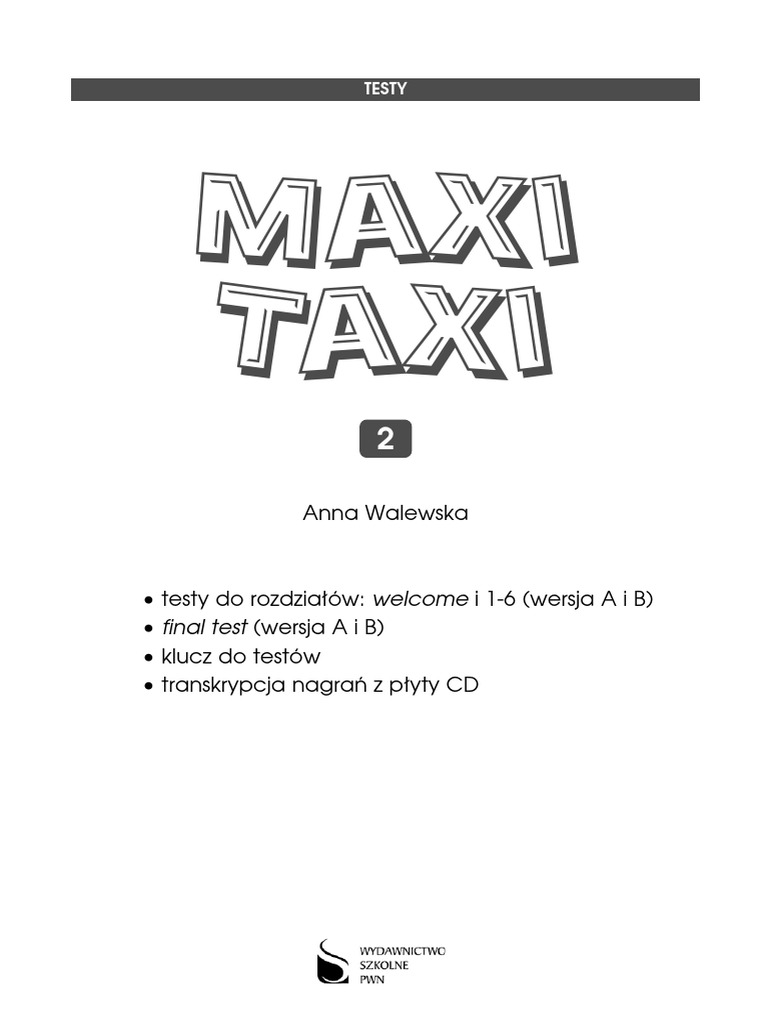 Testy Maxi Taxi 2 | PDF