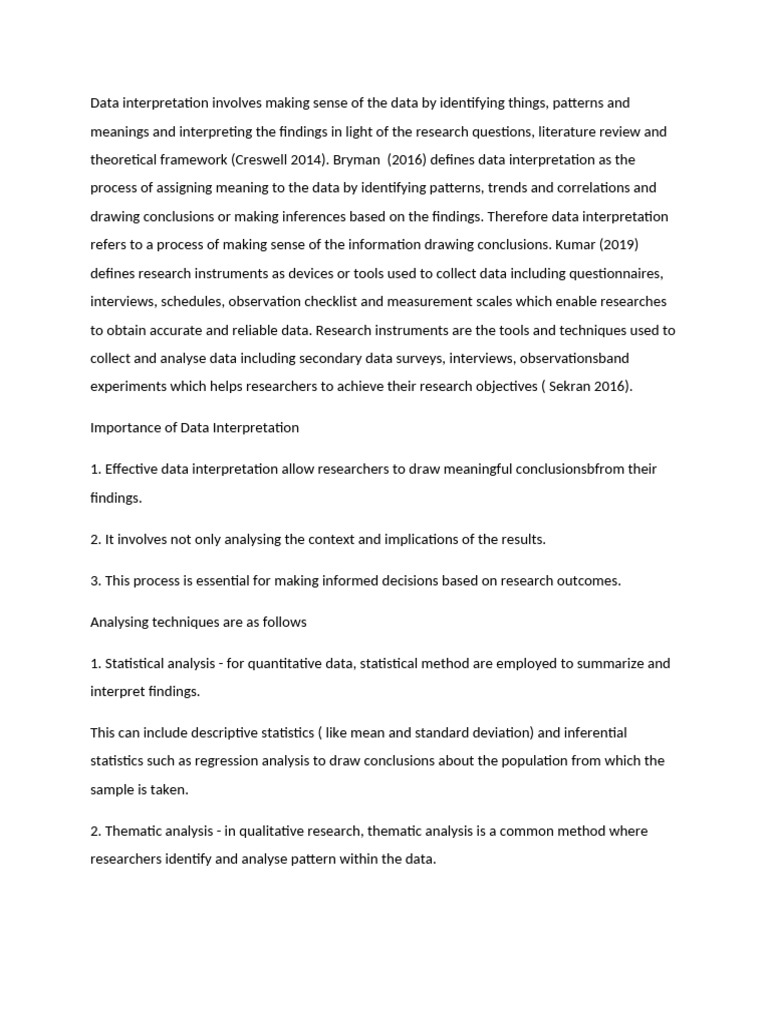 Data Interpretation | PDF