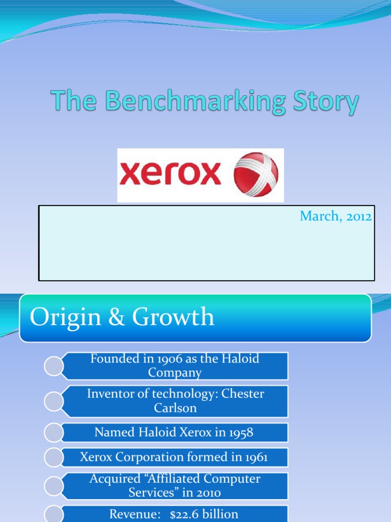 Xerox PPT | PDF | Benchmarking | Business Process