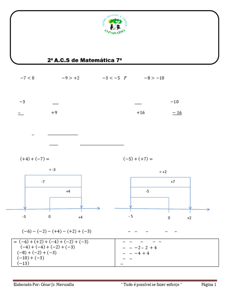 2a ACS de Matematica 7a Guiao de Correccao | PDF