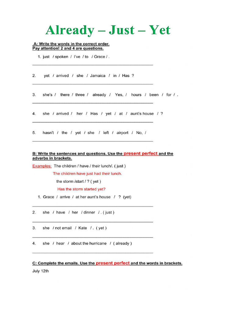 worksheet present perfect | PDF