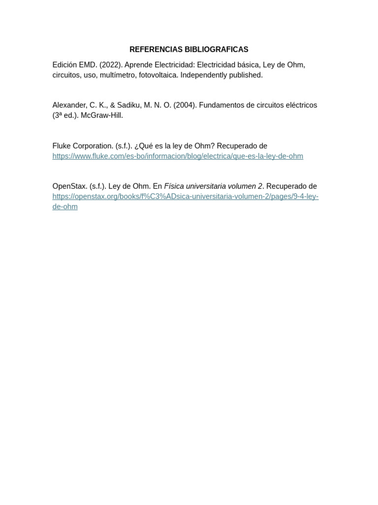 Referencias Bibliograficas | PDF