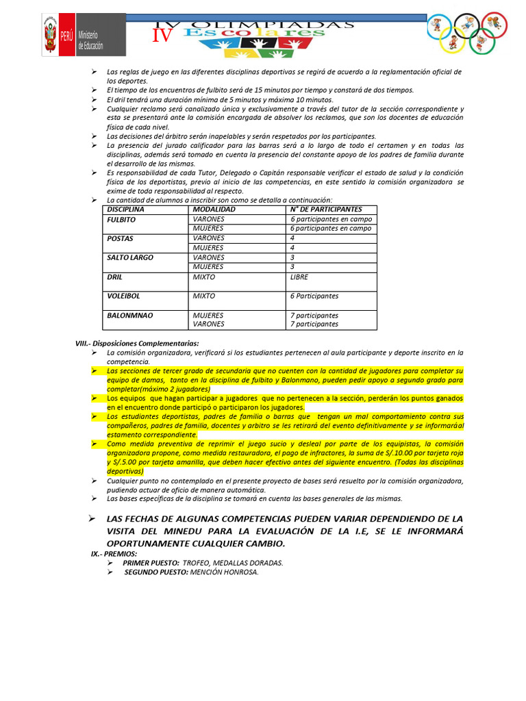 Disposiciones Complementarias | PDF