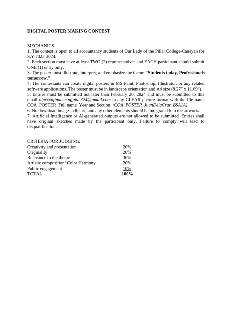 Slogan-Poster-Making-Mechanics-and-Criteria | PDF | The Arts