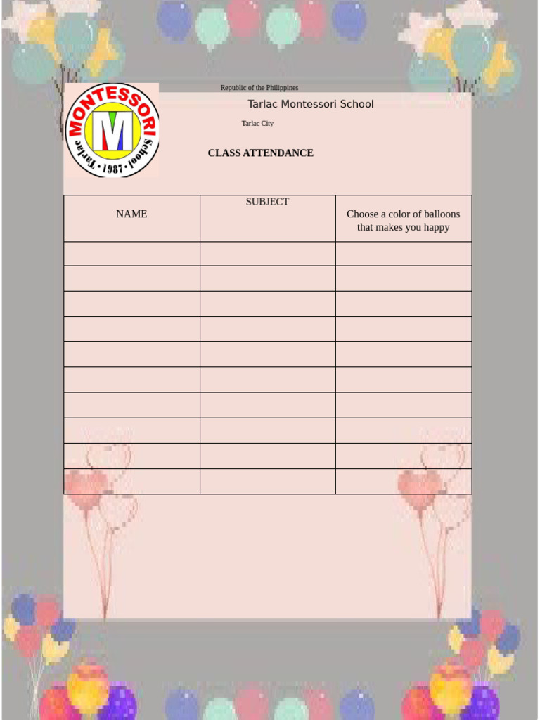 PRIMARY_ATTENDANCE | PDF