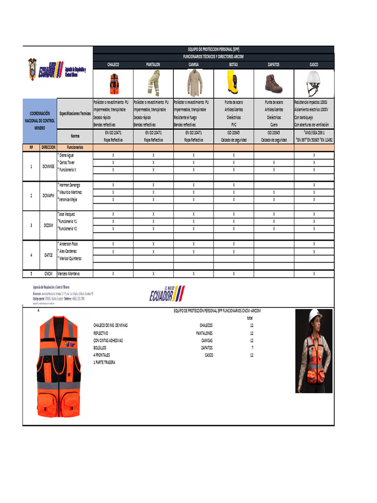 Matriz de Epp | PDF | Materiales