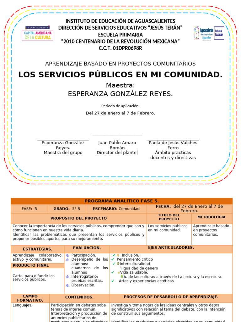 Servicios Públicos en Mi Comunidad | PDF | Aprendizaje | Cognición