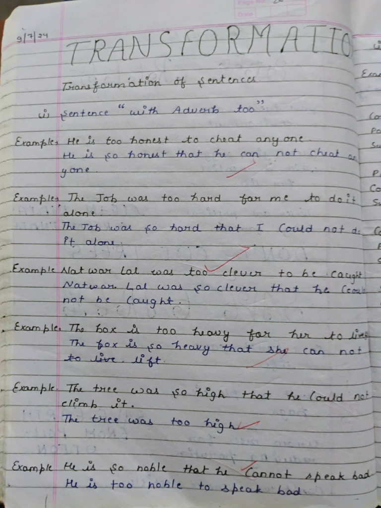 Transformation Notes | PDF