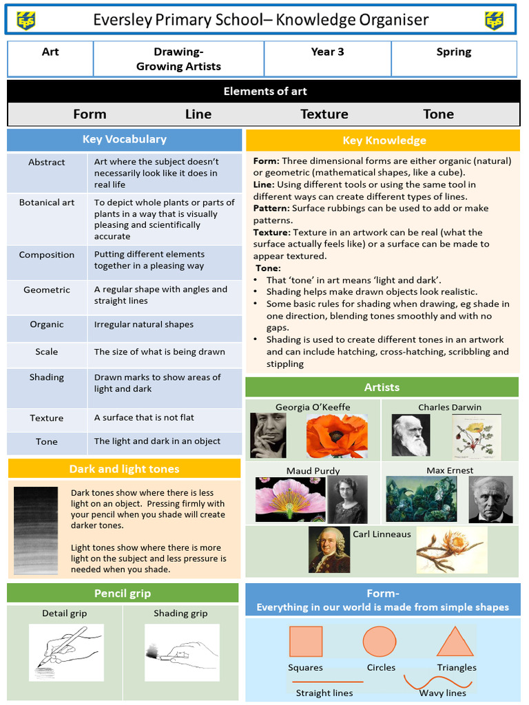 Year-3-Drawing-Growing-artists | PDF | Drawing | Shape