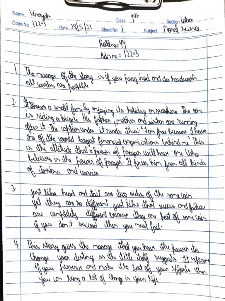 Moral Science | PDF