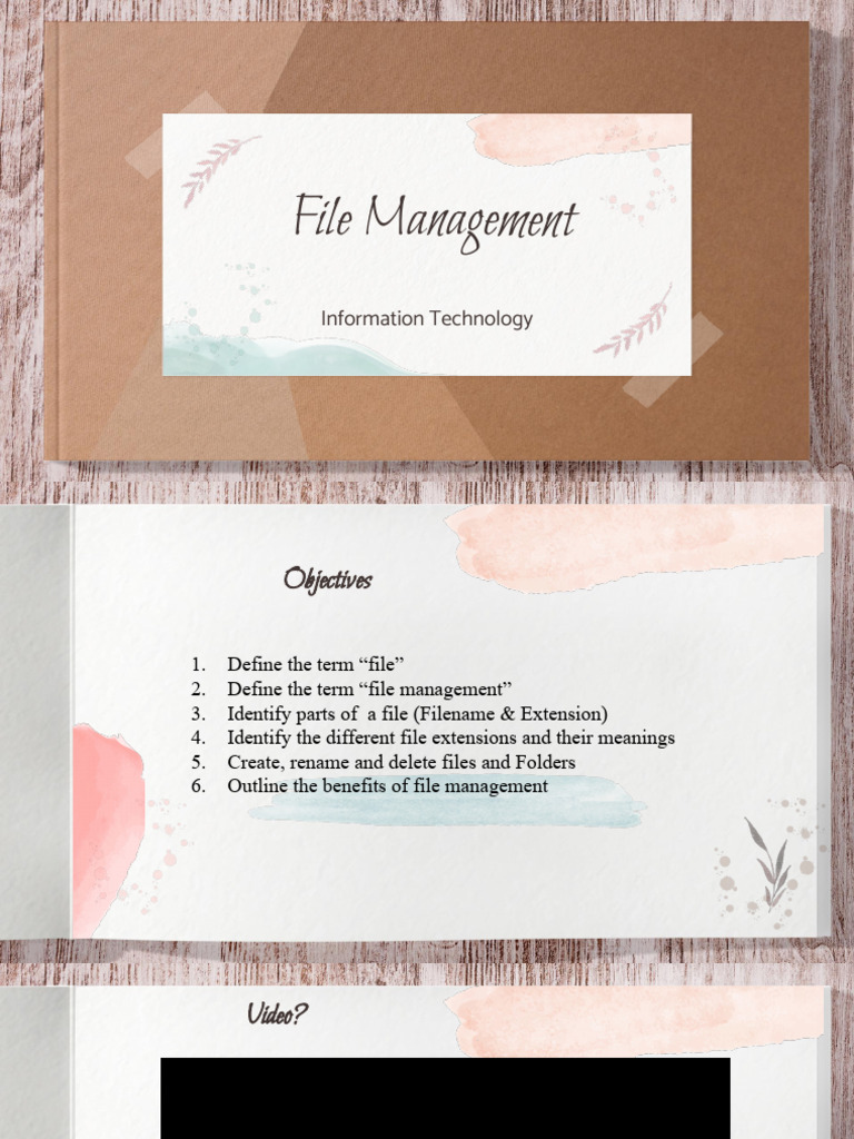 File Management - 40 Mins | PDF | Computer File | Filename