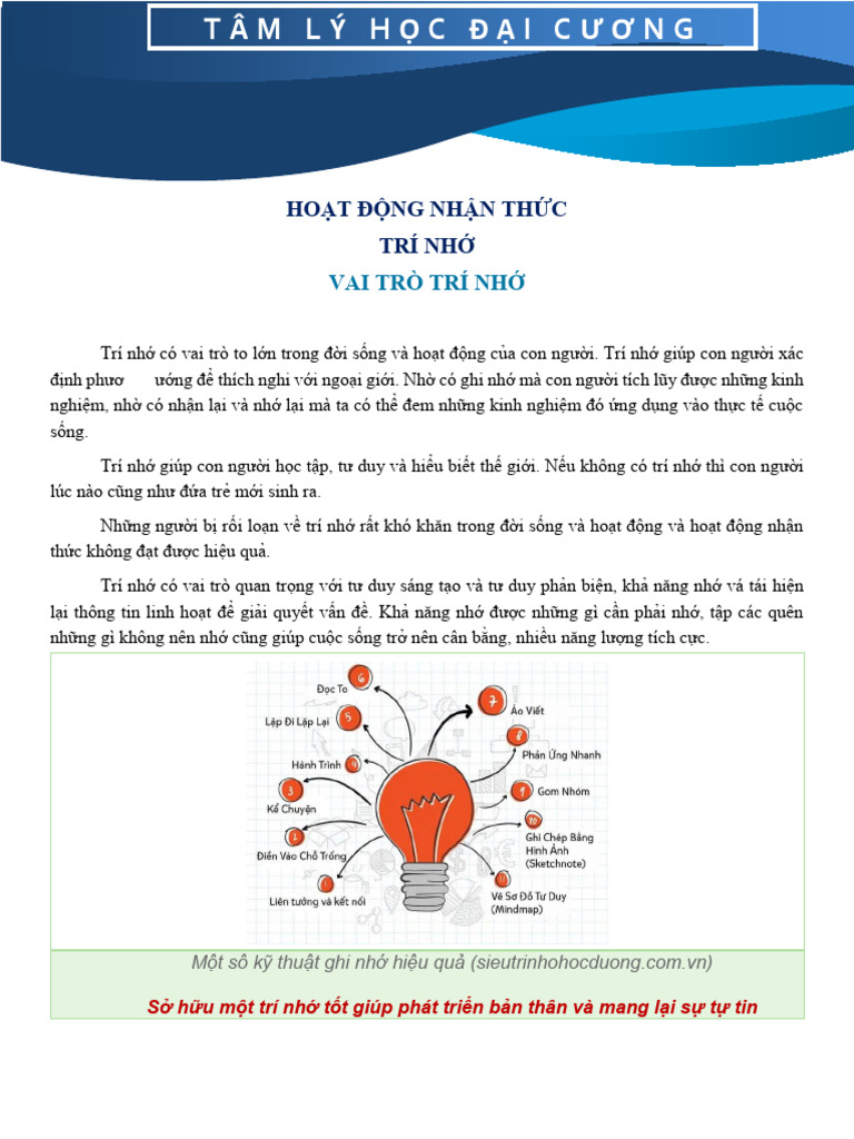 KB4-HD17. Xem PDF-Vai Tro Tri Nho | PDF