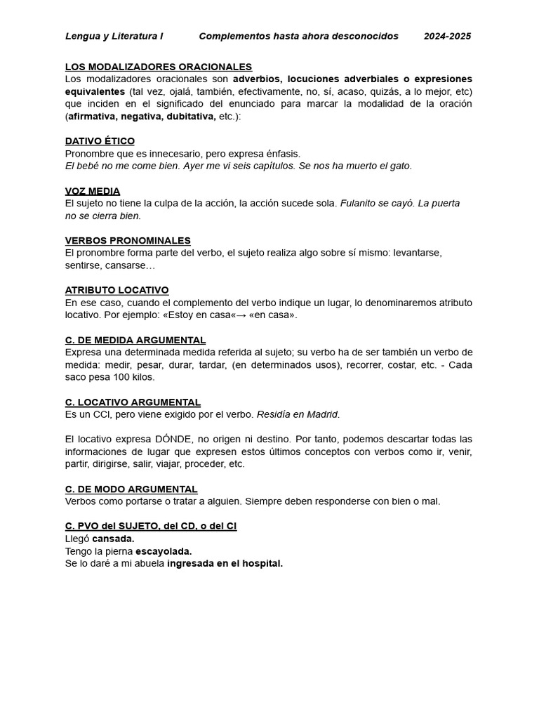 Sintaxis II | PDF | Verbo | Asunto (gramática)