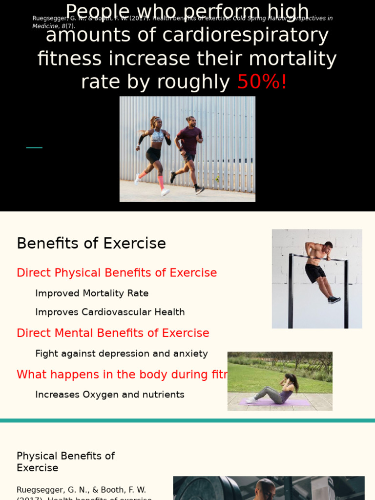 The Benefits of Exercise-Visual Aid | PDF