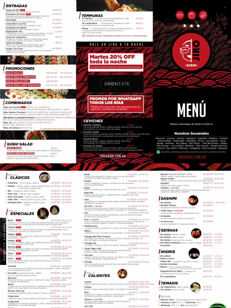 Menu Jiro F | PDF