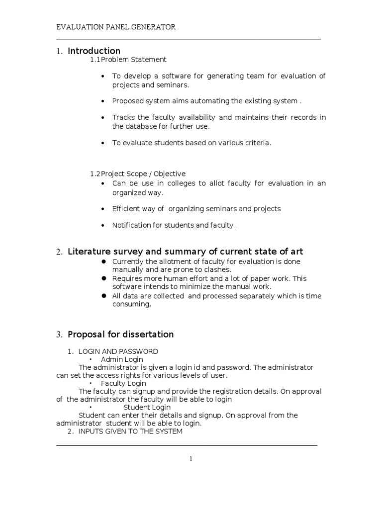 Evaluation Panel Generator | PDF | Databases | Evaluation