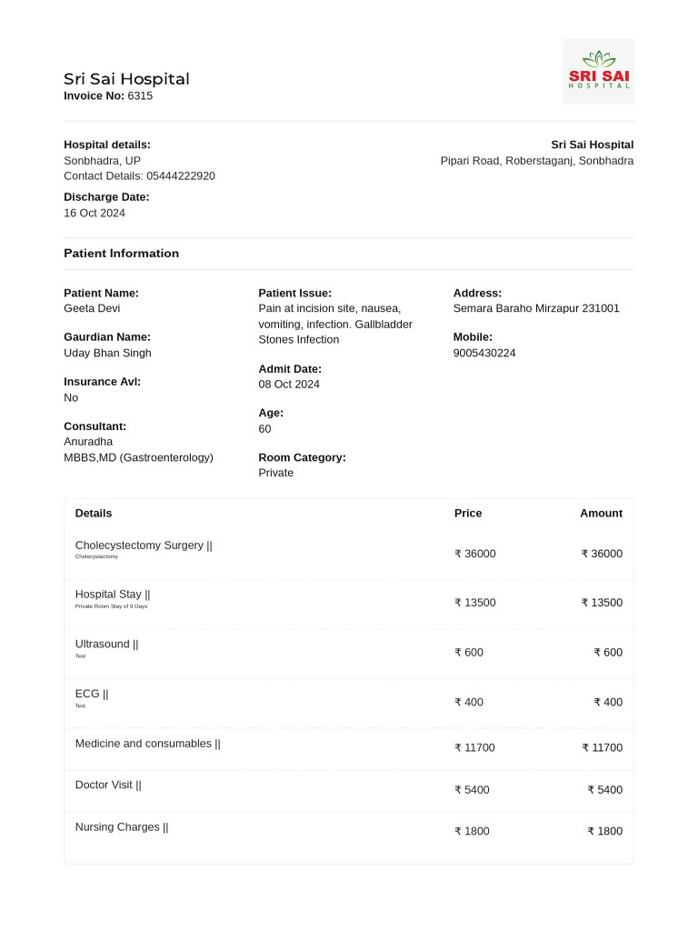 HS Bill Oct24 | PDF | Clinical Medicine | Health Care