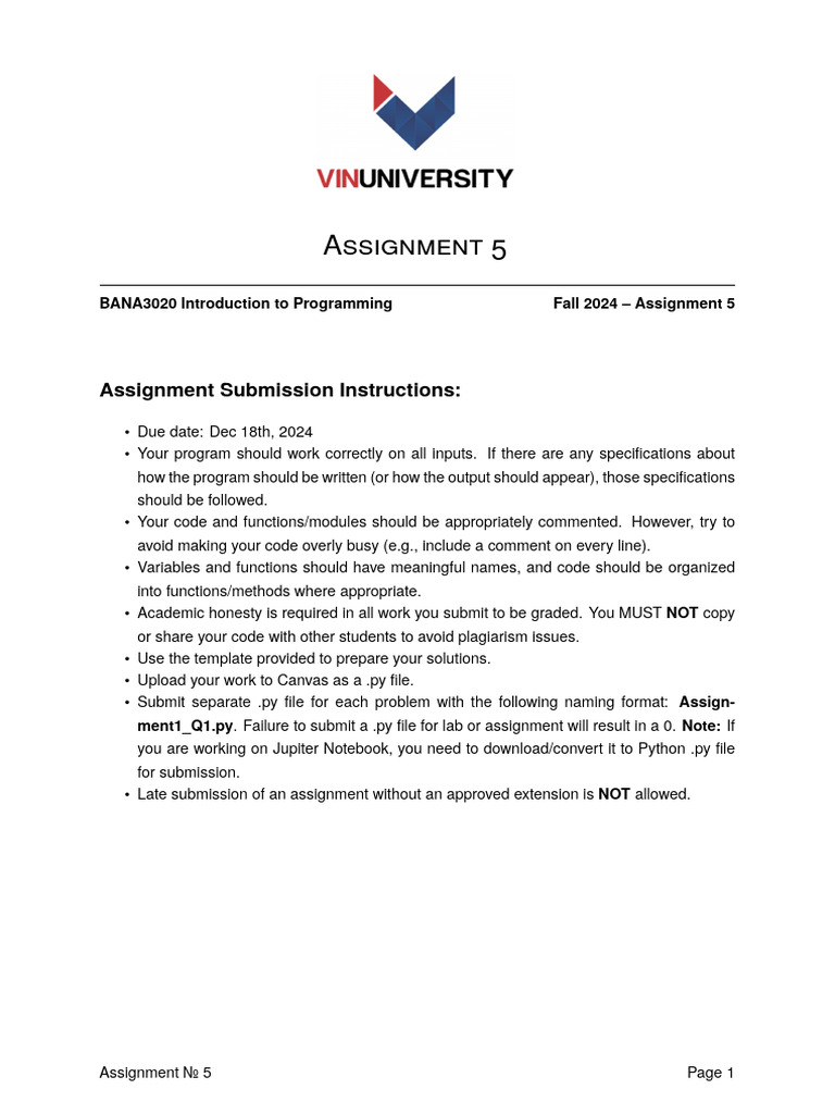 Intro To Programming With Python - Assignment 5 | PDF | Constructor ...