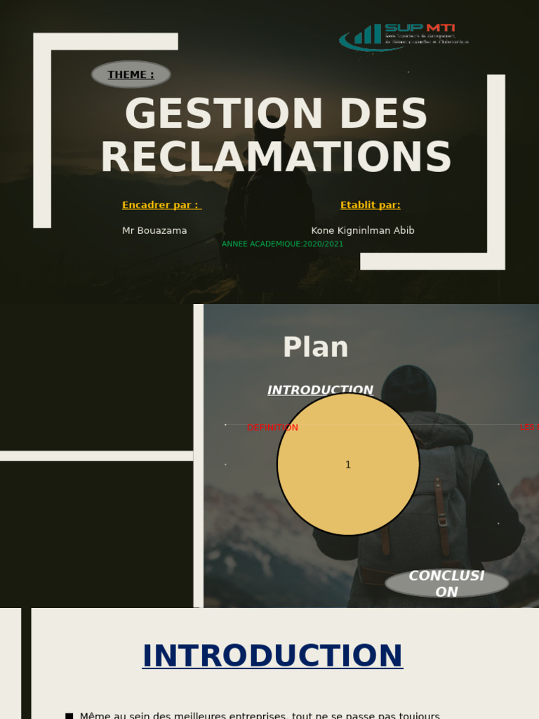557713414-GESTION-DES-RECLAMATIONS | PDF | la communication | Gestion ...