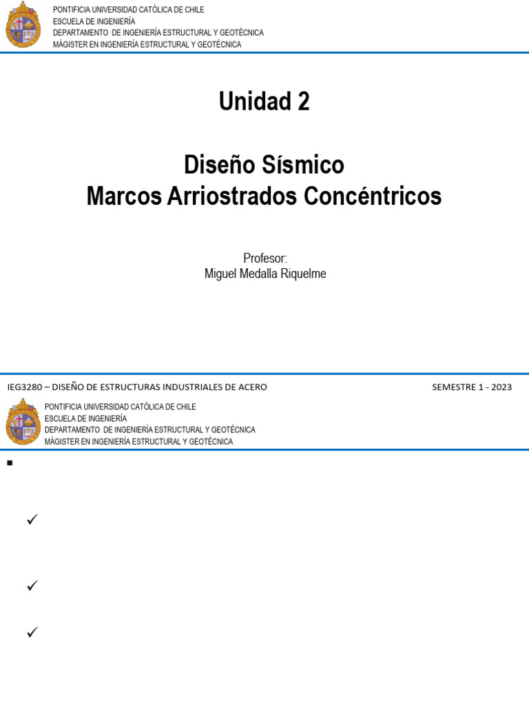 Unidad 2 Sistemas Arriostrados Concéntricos | PDF | Pandeo | Ingeniería ...
