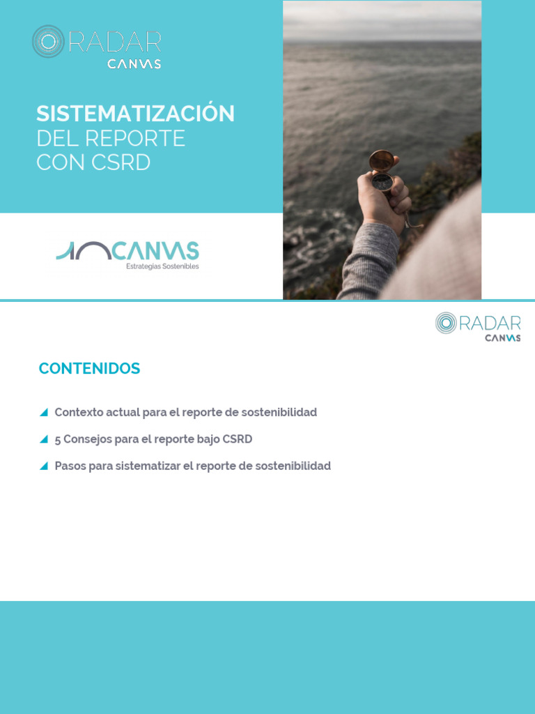 RADAR CANVAS Sistematizacion Reporte CSRD | PDF | Sustentabilidad ...