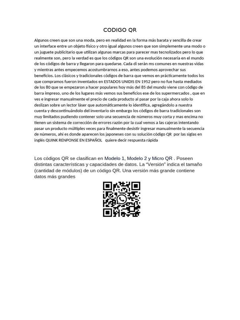 Codigo QR | PDF