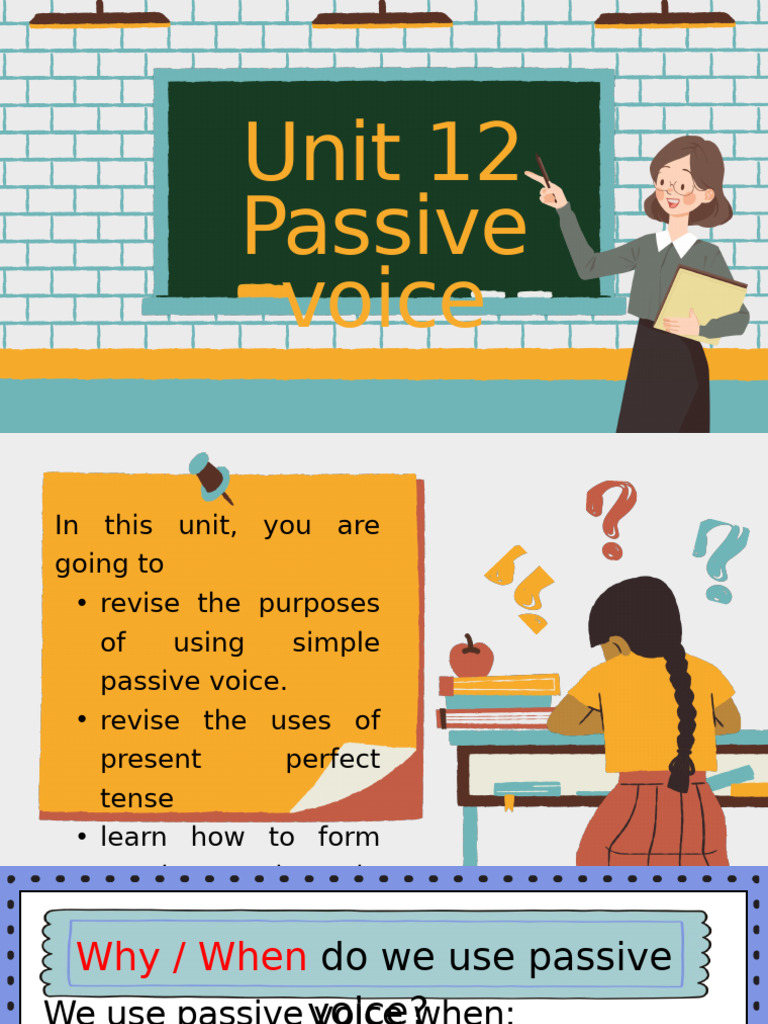 Gp3 Passive Simple Present Simple Past Present Perfect | PDF ...